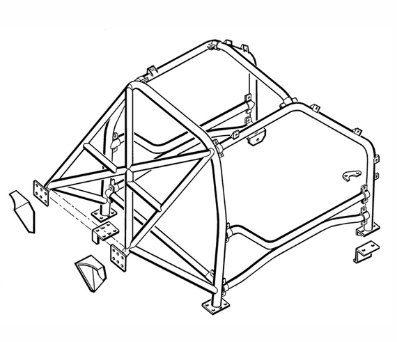 Freelander 1 14-Point Multi-Point Internal Roll Cage