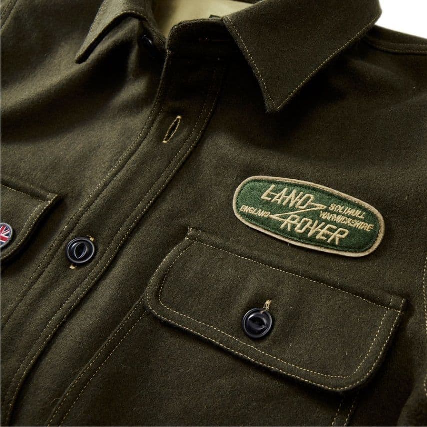 Land Rover Wool Shirt Khaki
