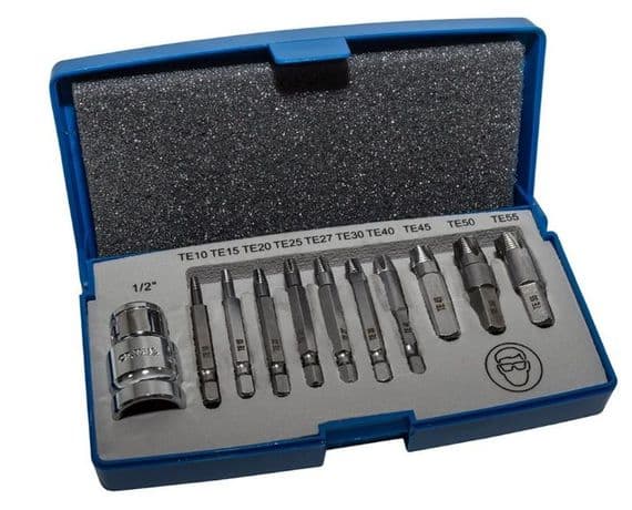 Laser Torx Fixing Extractor Set - 11 Piece