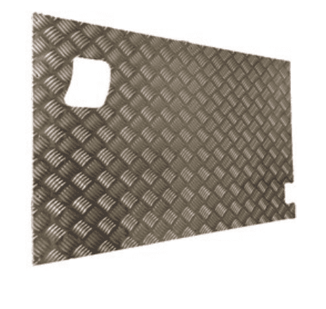 Rear Safari Door Chequer Plate Cover - Series