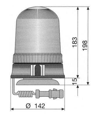 Ring Dual Voltage Rotating Beacon - EACH