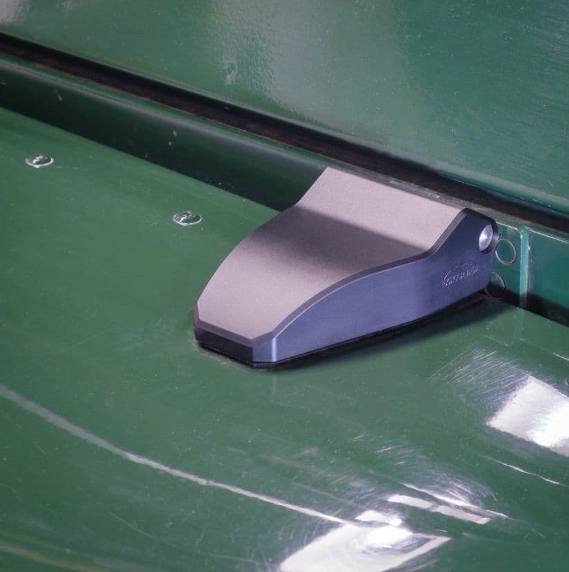 Security Bonnet Hinge Set - Black Aluminium Defender