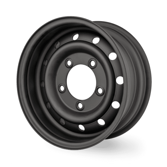 Wolf Style Steel Wheel 16" x 6 5" ET20 Satin Black