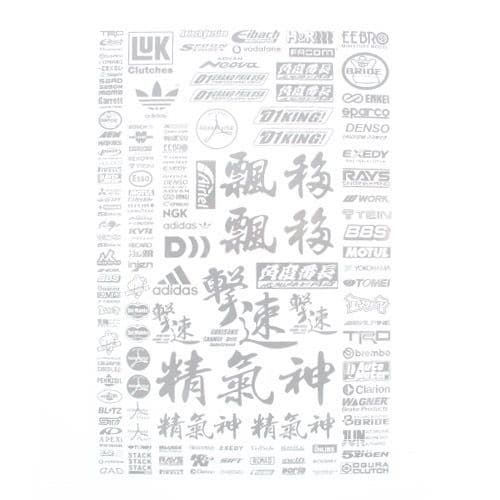 Matrixline Drift Logo Decal Sheet -White PC-A003W -The ModelShop