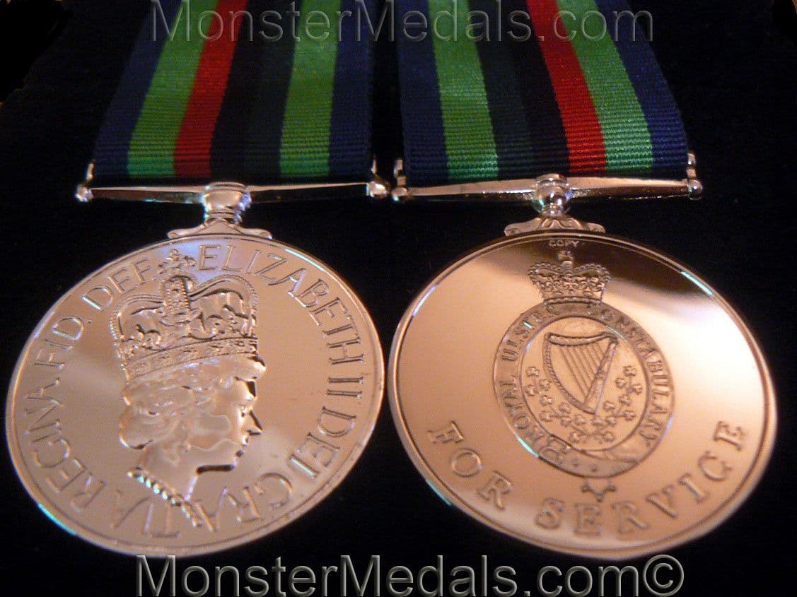 FULL SIZE ROYAL ULSTER CONSTABULARY RUC MEDAL POST 2001
