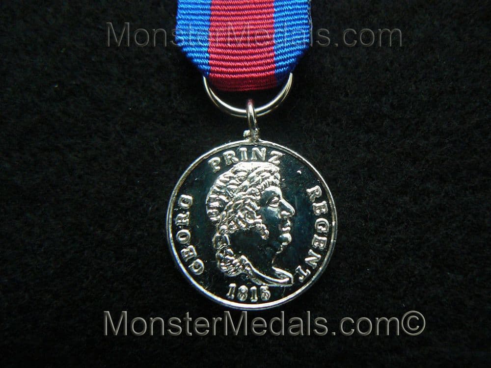 MINIATURE HANOVARIAN WATERLOO MEDAL 1815