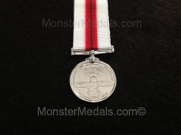 MINIATURE NUCLEAR WEAPONS TESTS MEDAL COMMEMORATIVE