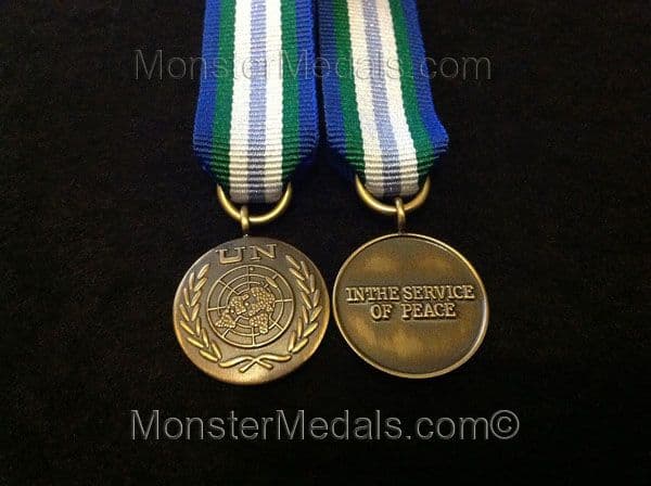 MINIATURE UNITED NATIONS GEORGIA MEDAL UNOMIG