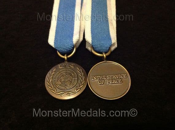 MINIATURE UNITED NATIONS SPECIAL SERVICE MEDAL UNSSM