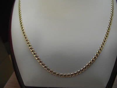 804E VINTAGE LADEIS/GENTS 18CT GOLD 24 INCH CURB CHAIN