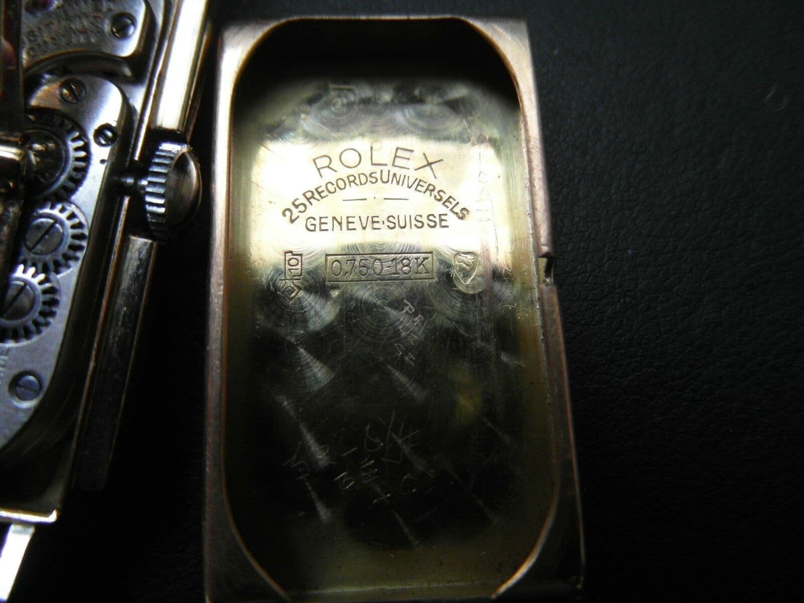 SOLD Q56 Mens 18ct yellow & white stepped gold Rolex Prince chronometer ...