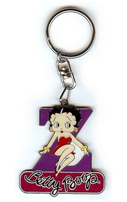Betty Boop Alphabet Keyring - Letter Z