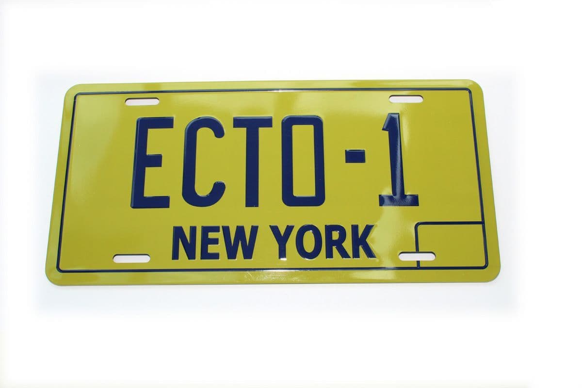 Ghostbusters Replica Number Plate Ecto -1