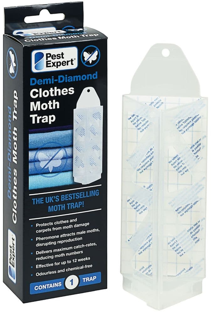 Pest Expert Demi-Diamond Clothes Moth Trap 1 Trap | Moth Killer