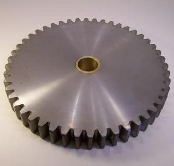 Steel Gear 48 tooth 6 DP 1" thick and with Oilite Bush to suit 1" steel ...