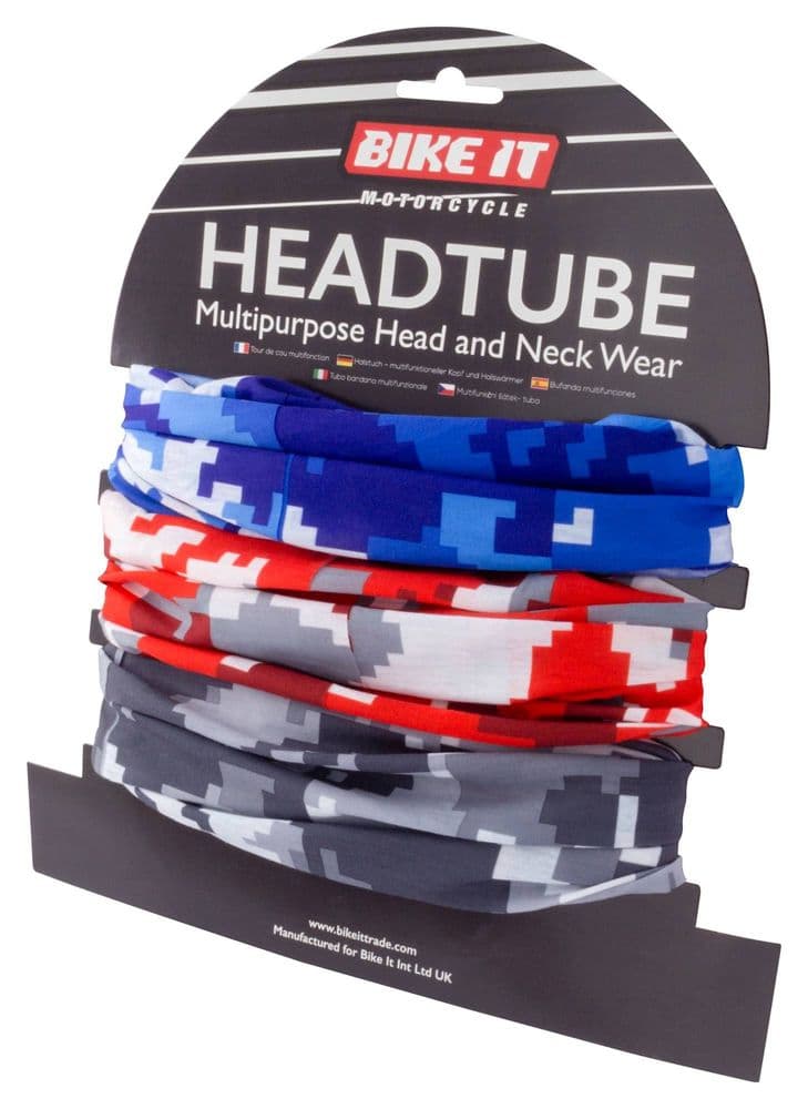 Bike It Neck Tube Triple Pack Urban Digi Camo NTU017