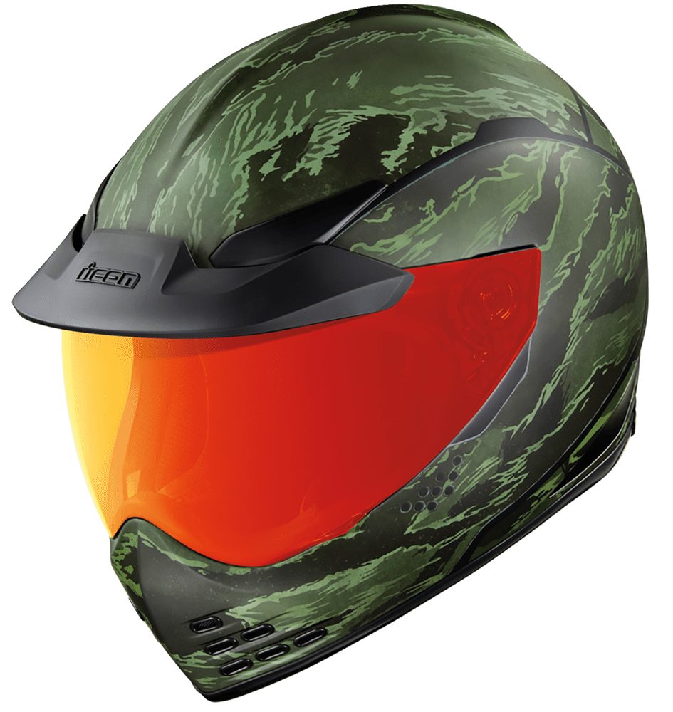 Icon Domain Helmet TigerBlood incl RST Red Domain Motoshield