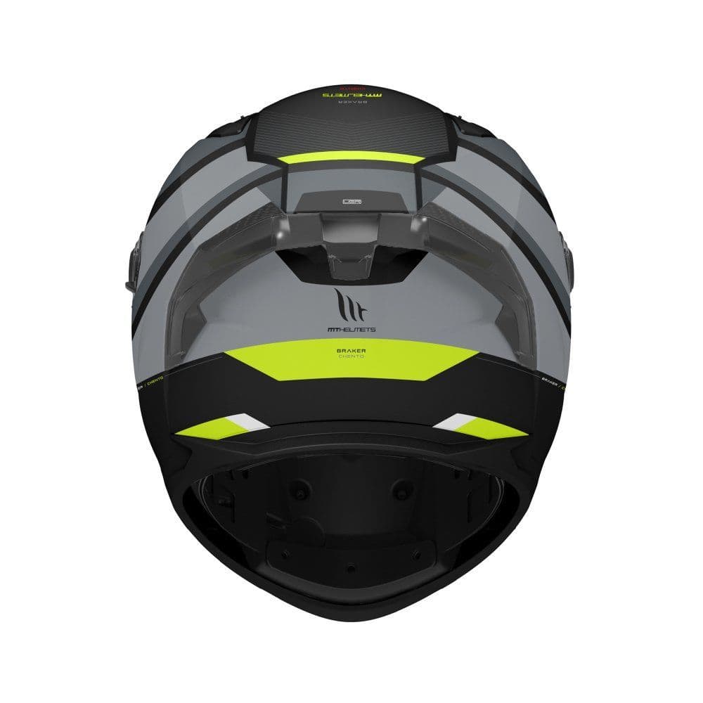 MT Braker SV Fullface Helmet Chento Matt Black/Yellow