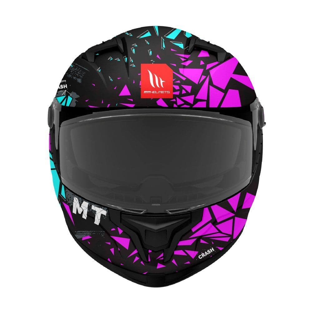 MT Braker SV Fullface Helmet Crash Matt Black/Purple/Blue