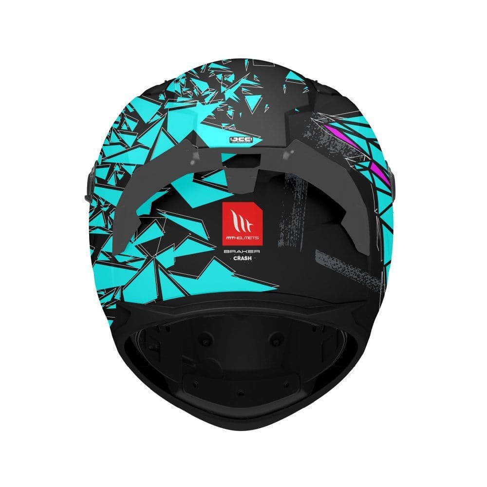 MT Braker SV Fullface Helmet Crash Matt Black/Purple/Blue