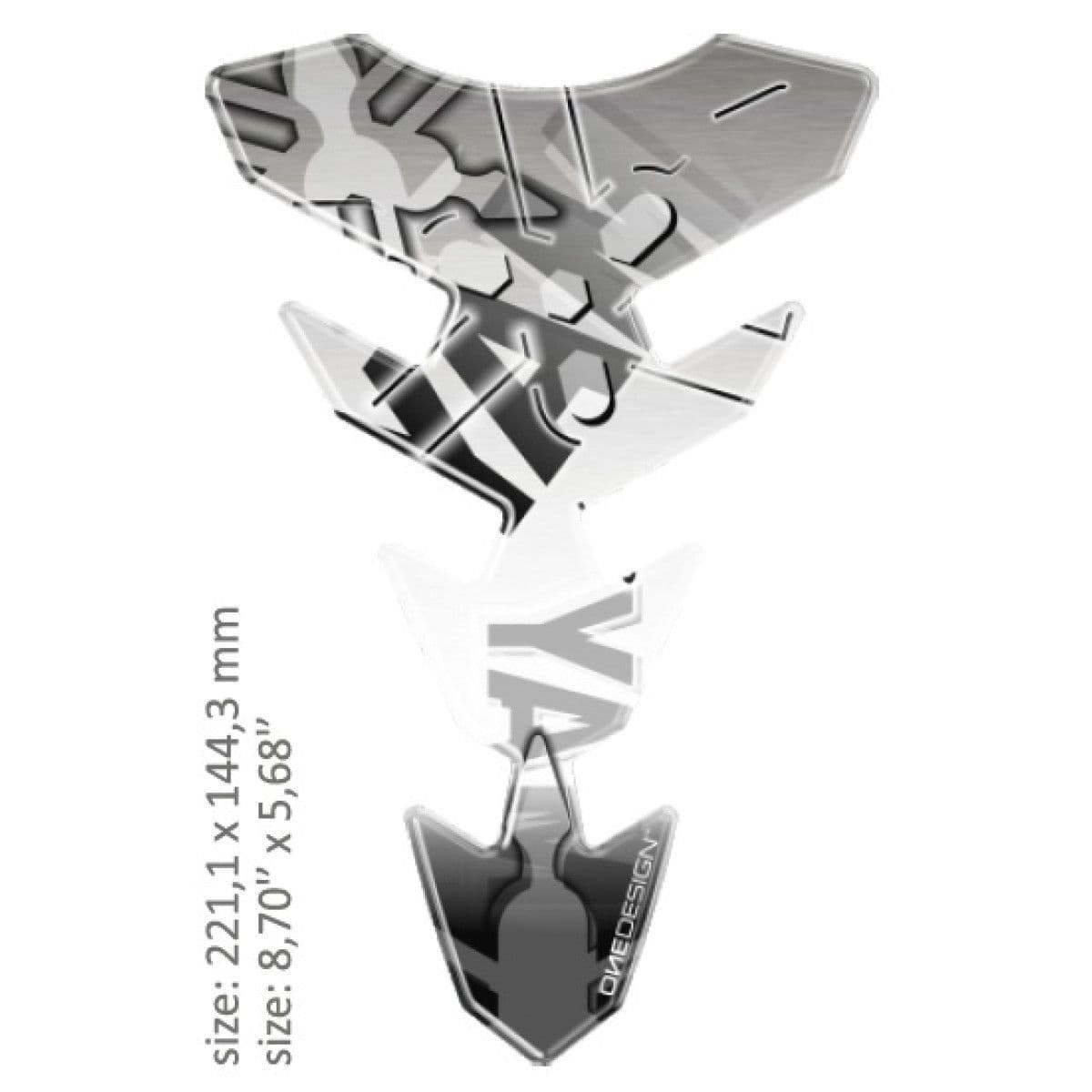 OneDesign Tankpad Slim Yamaha Grey