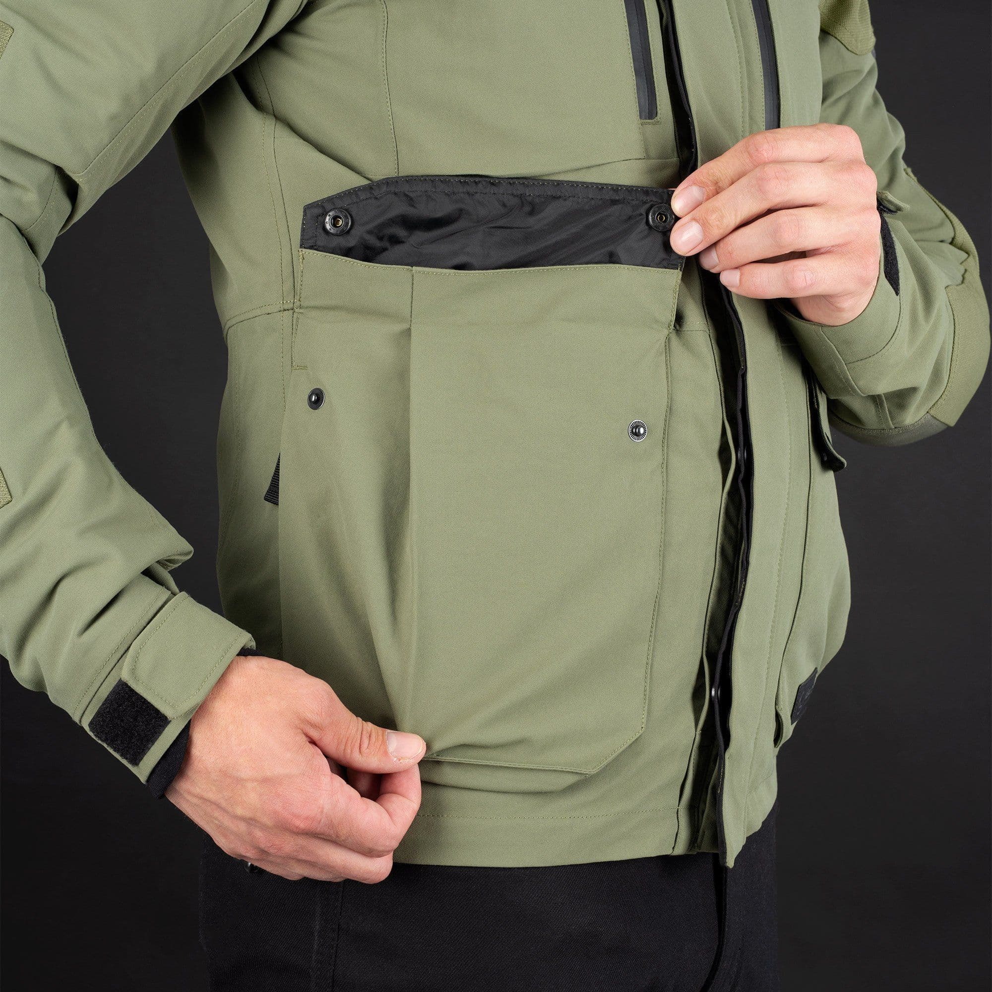Oxford Barkston Dry2Dry Laminate Jacket Khaki