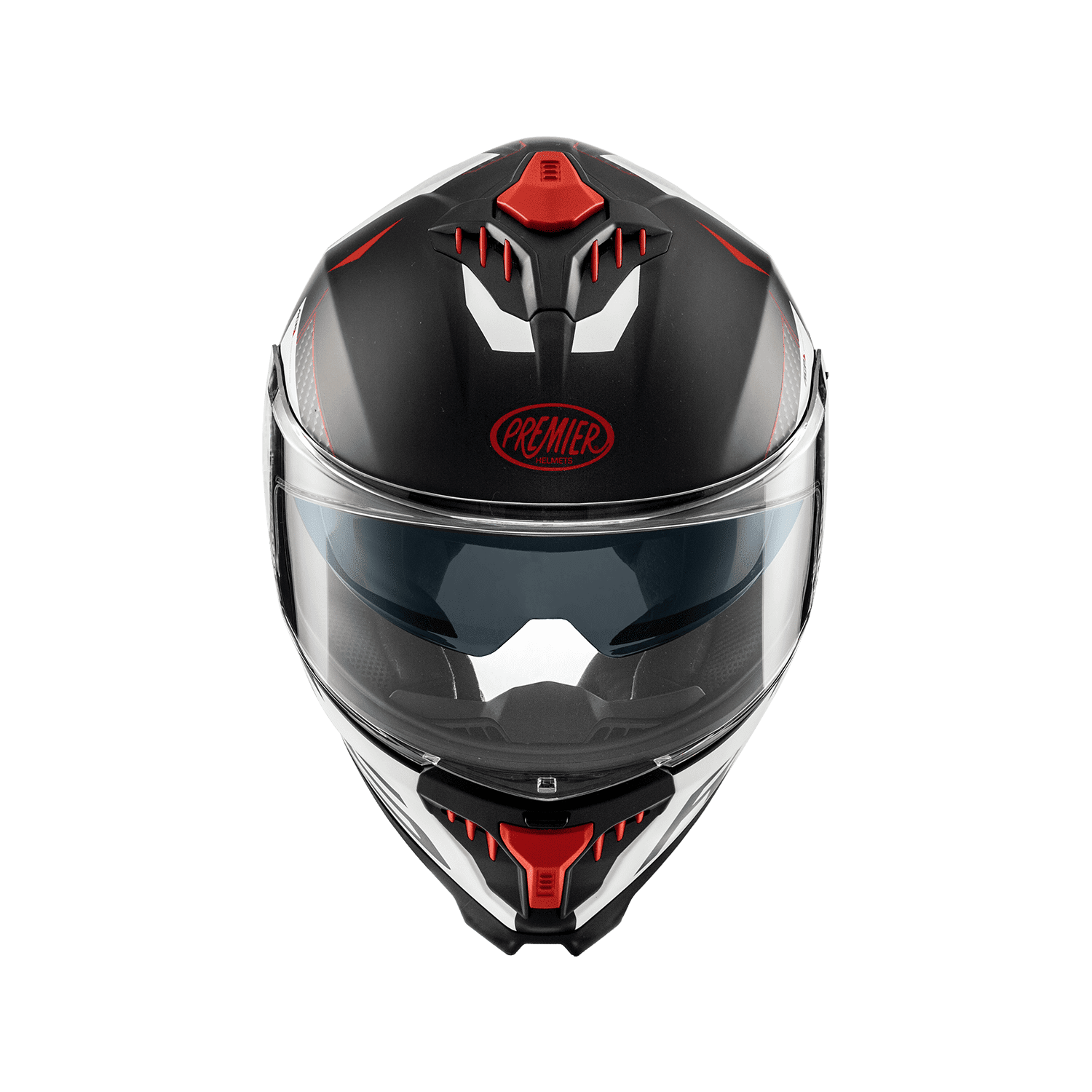 Premier Typhoon Fullface Helmet RS2 Matt Black/White/Red