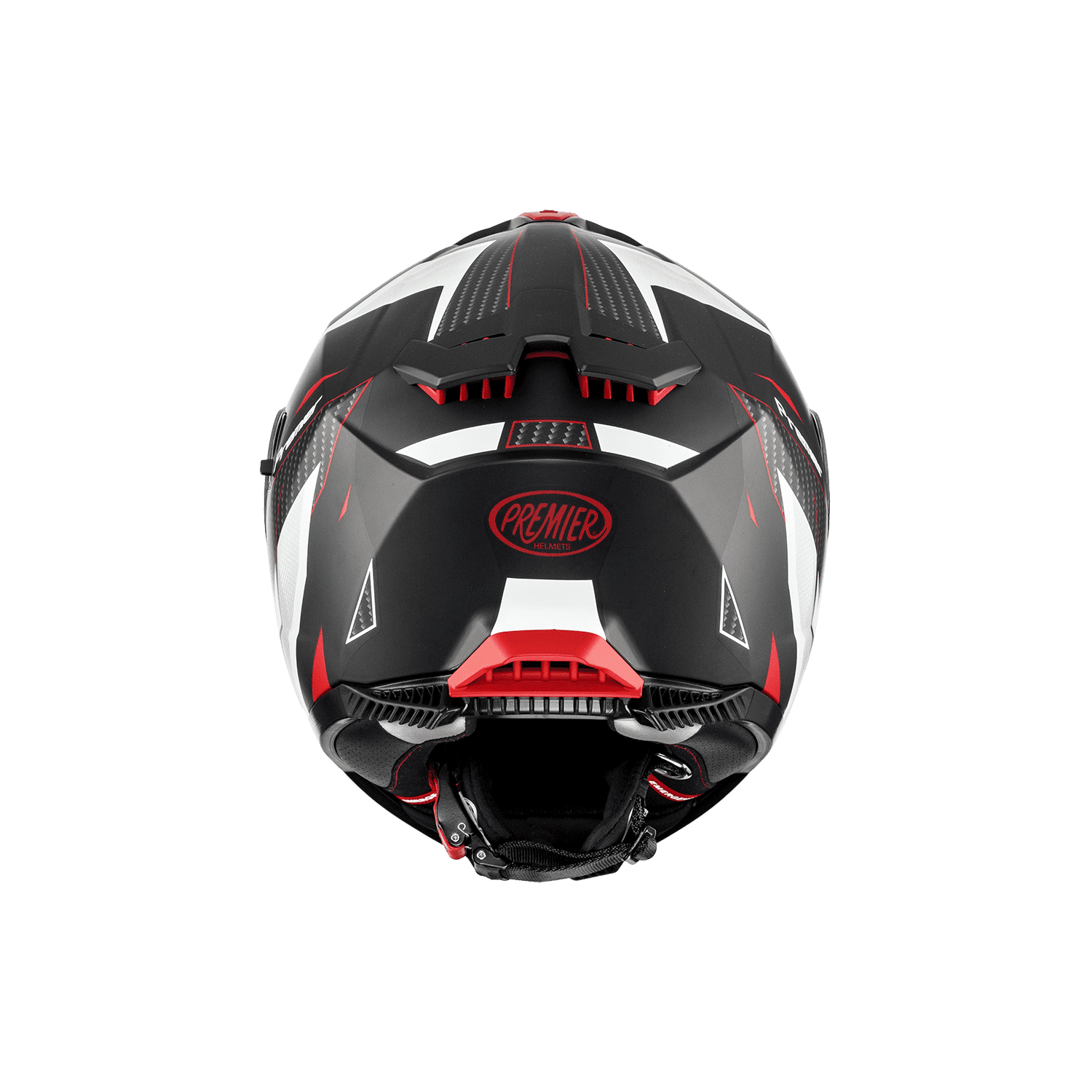 Premier Typhoon Fullface Helmet RS2 Matt Black/White/Red