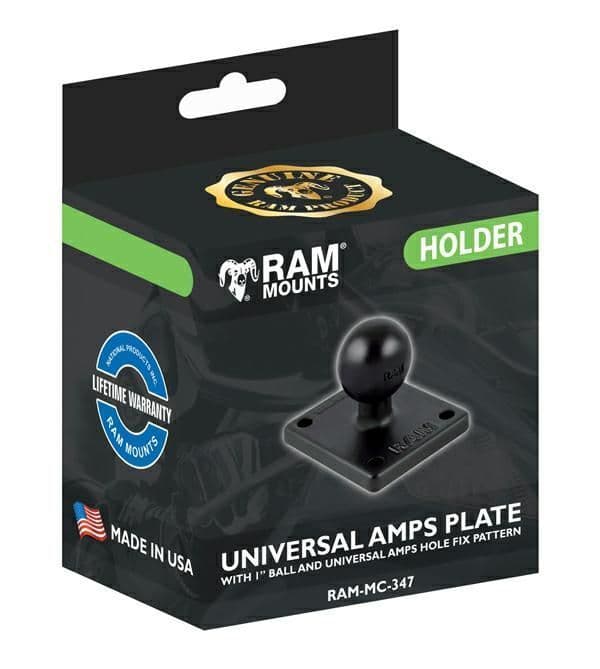 Ram Mount Base 1" Ball AMPS Hole Pattern RAMMC347