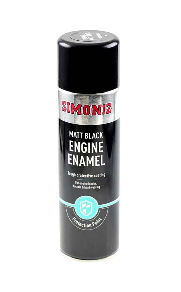 Simoniz spray paint engine enamel mat black 500ml