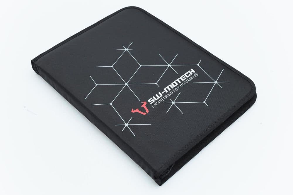 Zipper Folder Black For standard documents SW-MOTECH logo WER GIV 011 10000