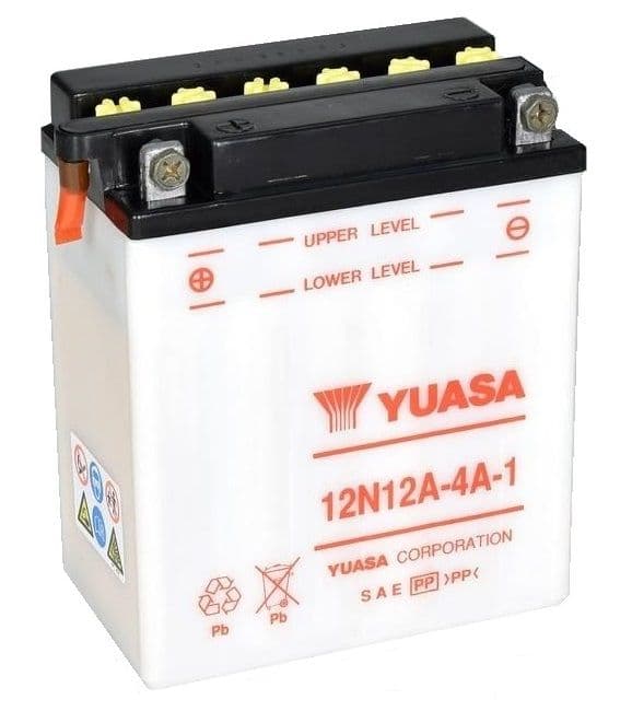Batería Yuasa 12N12A-4A1 Combipack - Recambio moto