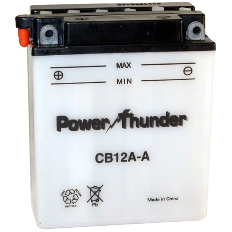 Batería Power Thunder CB12-A con ácido - Recambio moto