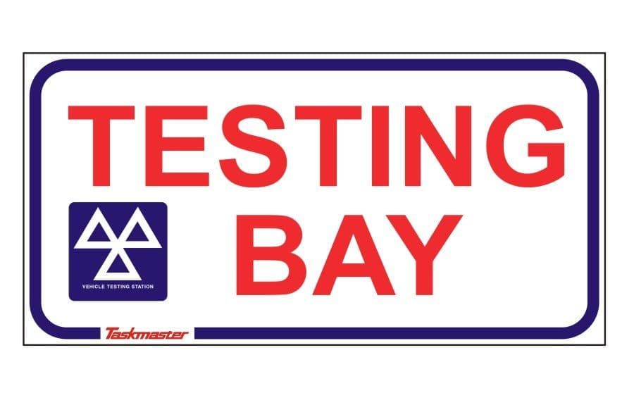1a - MOT Testing Bay sign