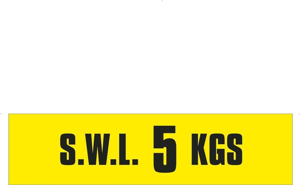 1a - SWL 5 KGS H label