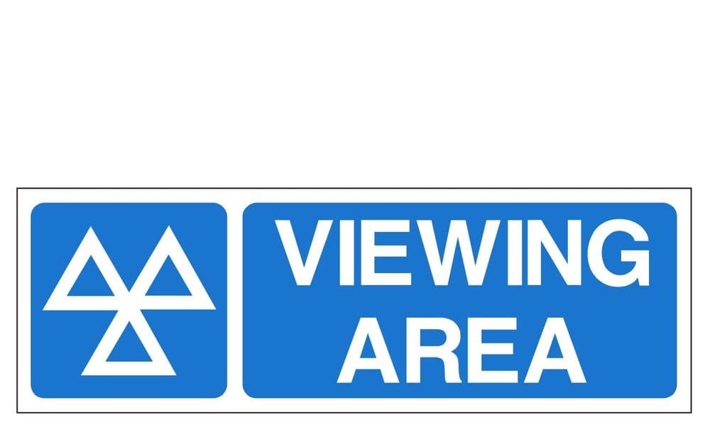 1m - H/duty MOT Viewing Area sign