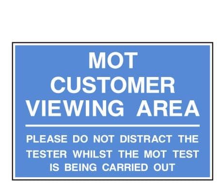 1m - MOT Customer Notice sign