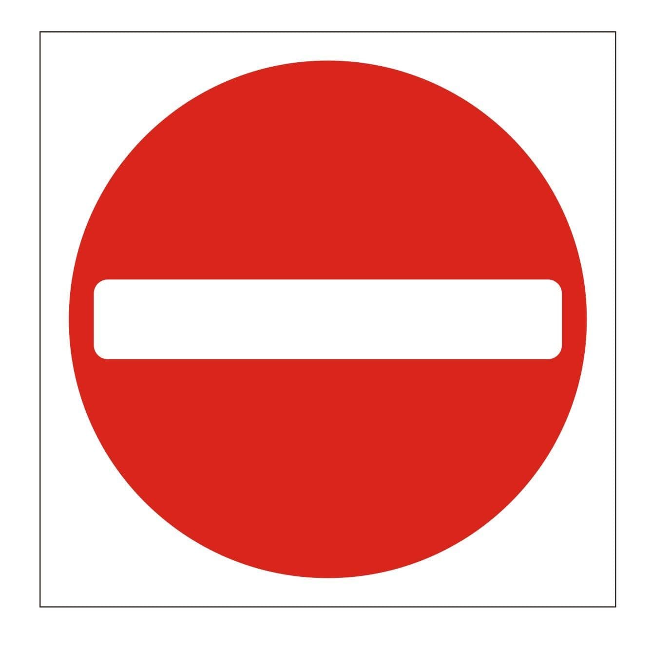1s - No Entry sign