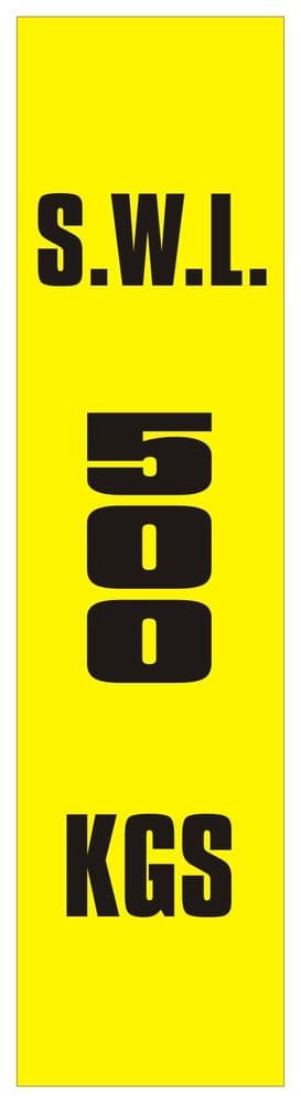 2b - SWL 500 KGS V label