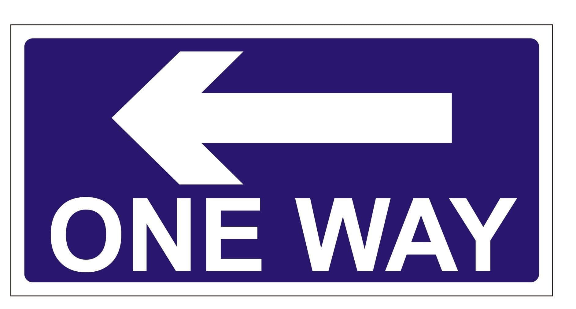 One Way Road Signs
