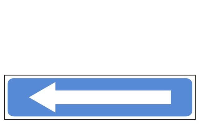 2e - MOT Directional Arrow sign
