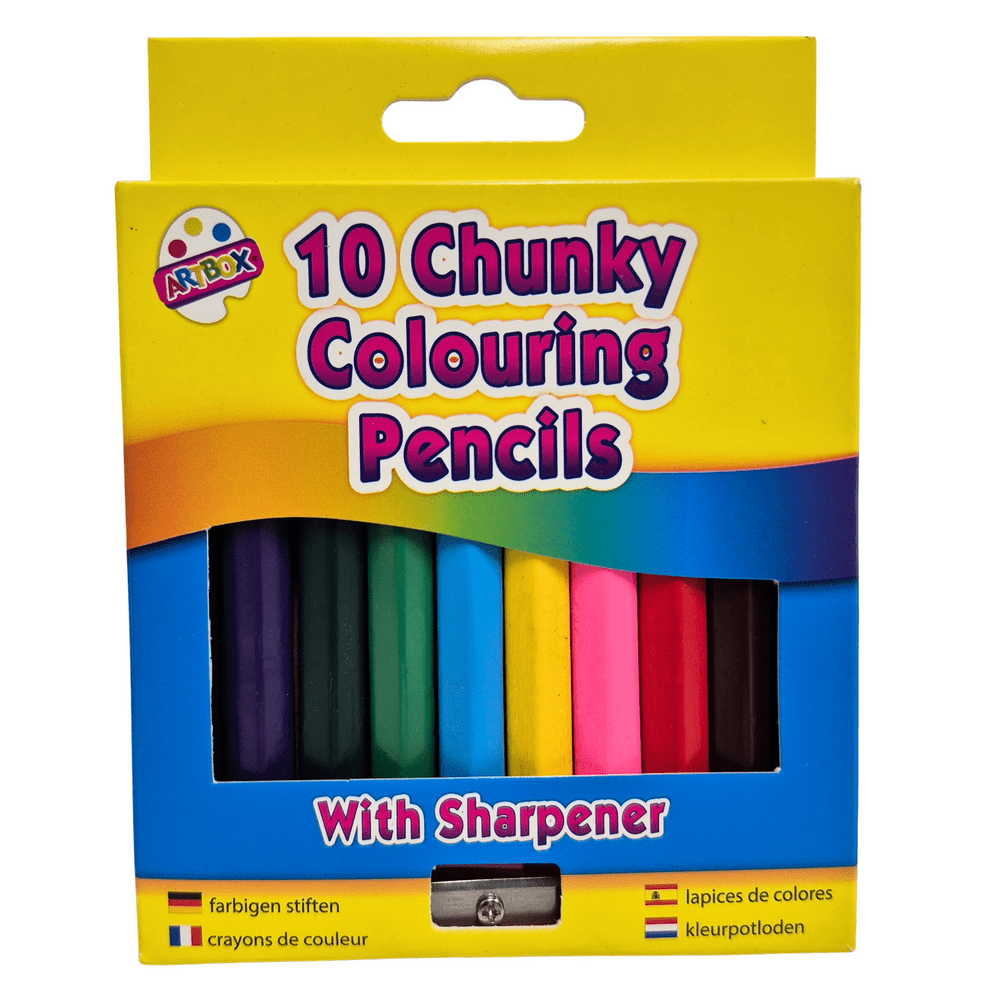 10 Chunky Colouring Pencils