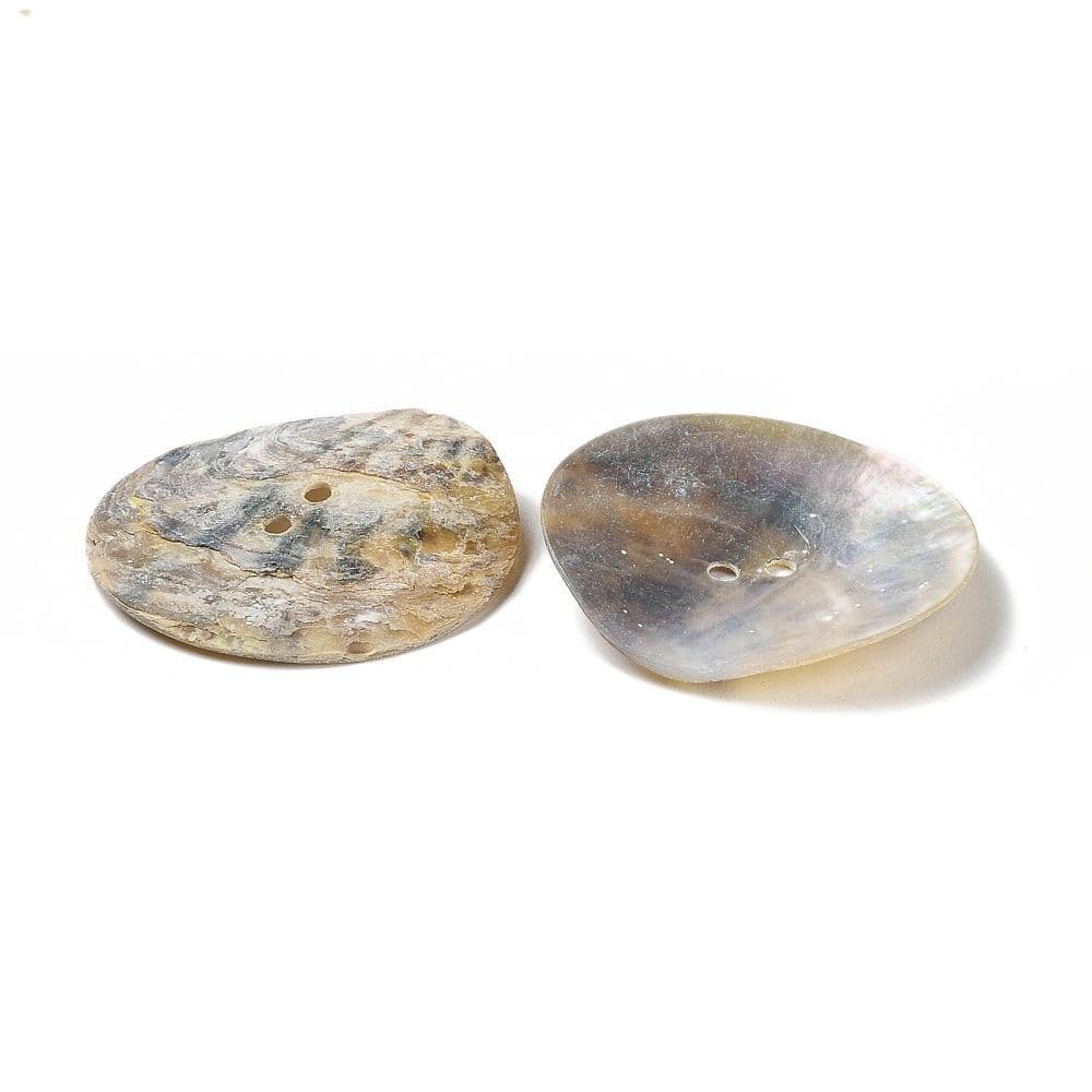 2 Hole Mother of Pearl Akoya Shell Button - 35mm LA11 3