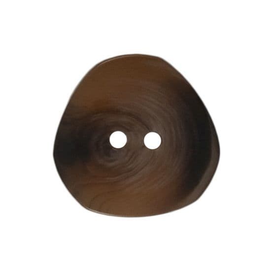 2 Hole Rounded Triangle Tortoiseshell Button - 22mm LC5 4