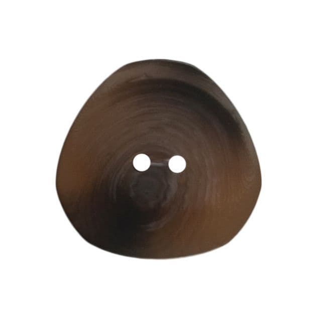 2 Hole Rounded Triangle Tortoiseshell Button - 28mm LC3 8