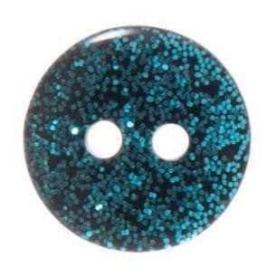 2 Hole Shiny Glitter Button - 12mm