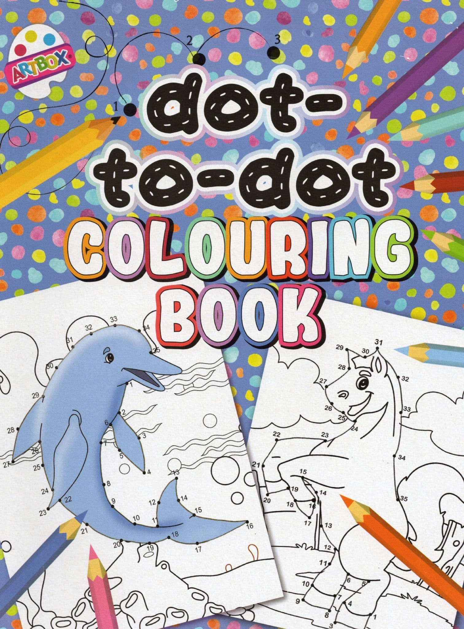 Artbox Dot-To-Dot Colouring Book