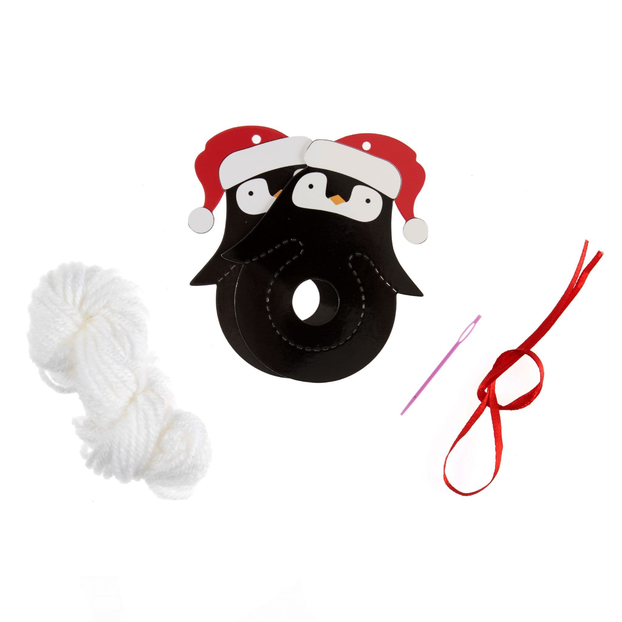 Christmas Penguin Pom Pom Kit
