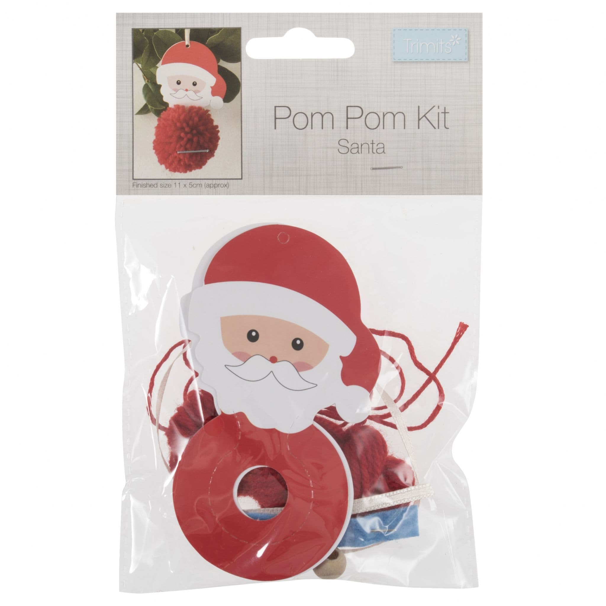 Christmas Santa Pom Pom Kit