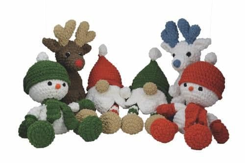 Crochet Kit - Knitty Critters - Christmas - 6 Styles